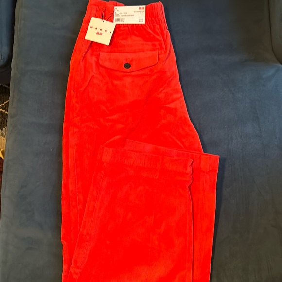 Uniqlo | Pants & Jumpsuits | Uniqlo X Marni High Waisted Red Corduroy ...